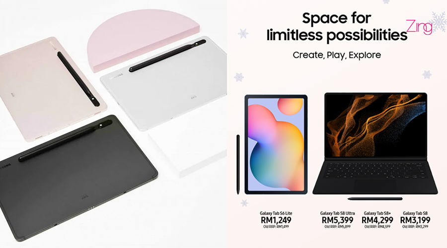 现在买就对了！Samsung Galaxy Tab S8系列、Tab S6 Lite价格调整：最高调降RM500，新售价RM1249起 ...