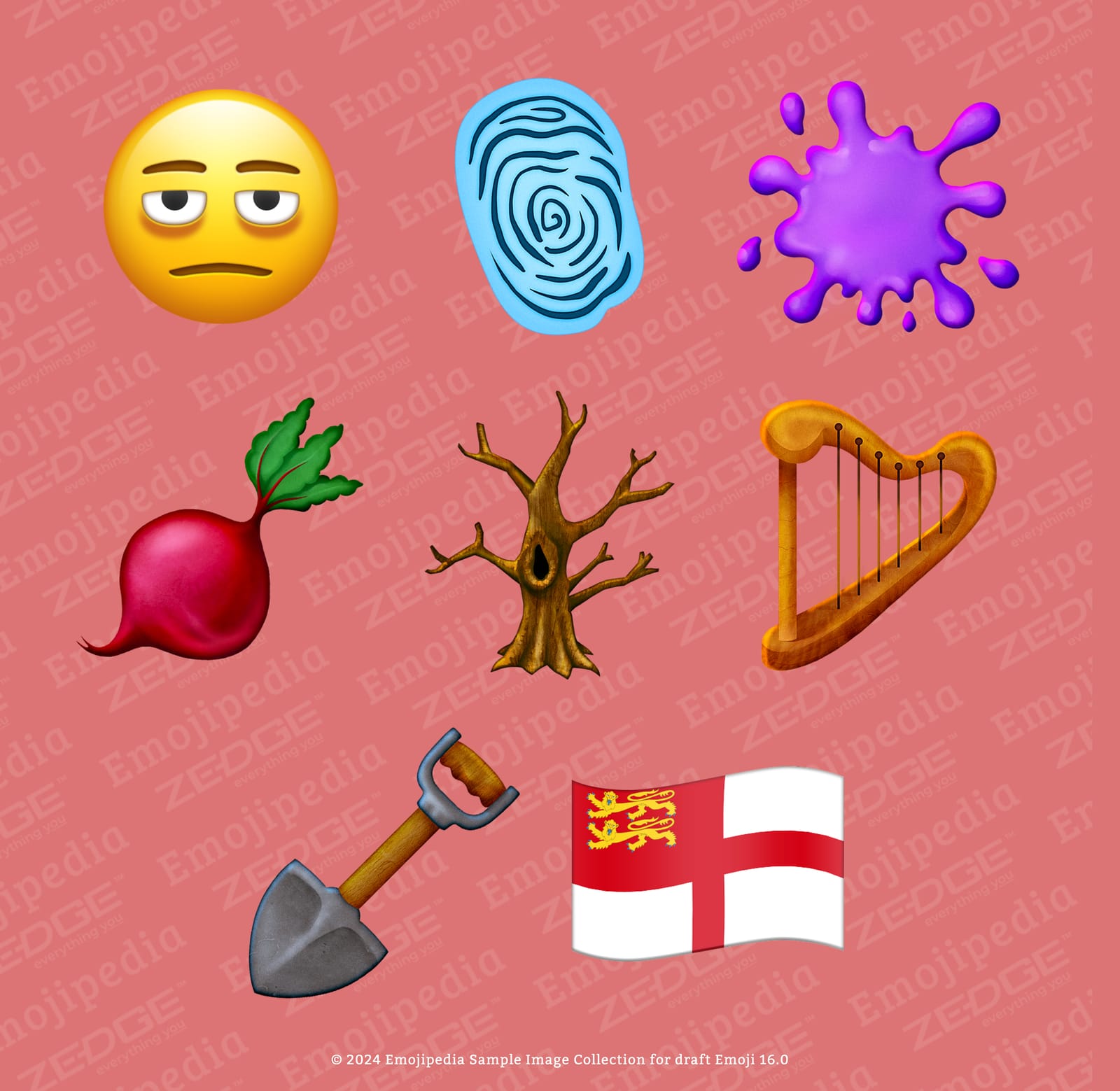 Unicode 16公布！八种新 Emoji：有黑眼圈的脸、指纹、枯树、竖琴等！2025年有望上线使用！ - Zing Gadget