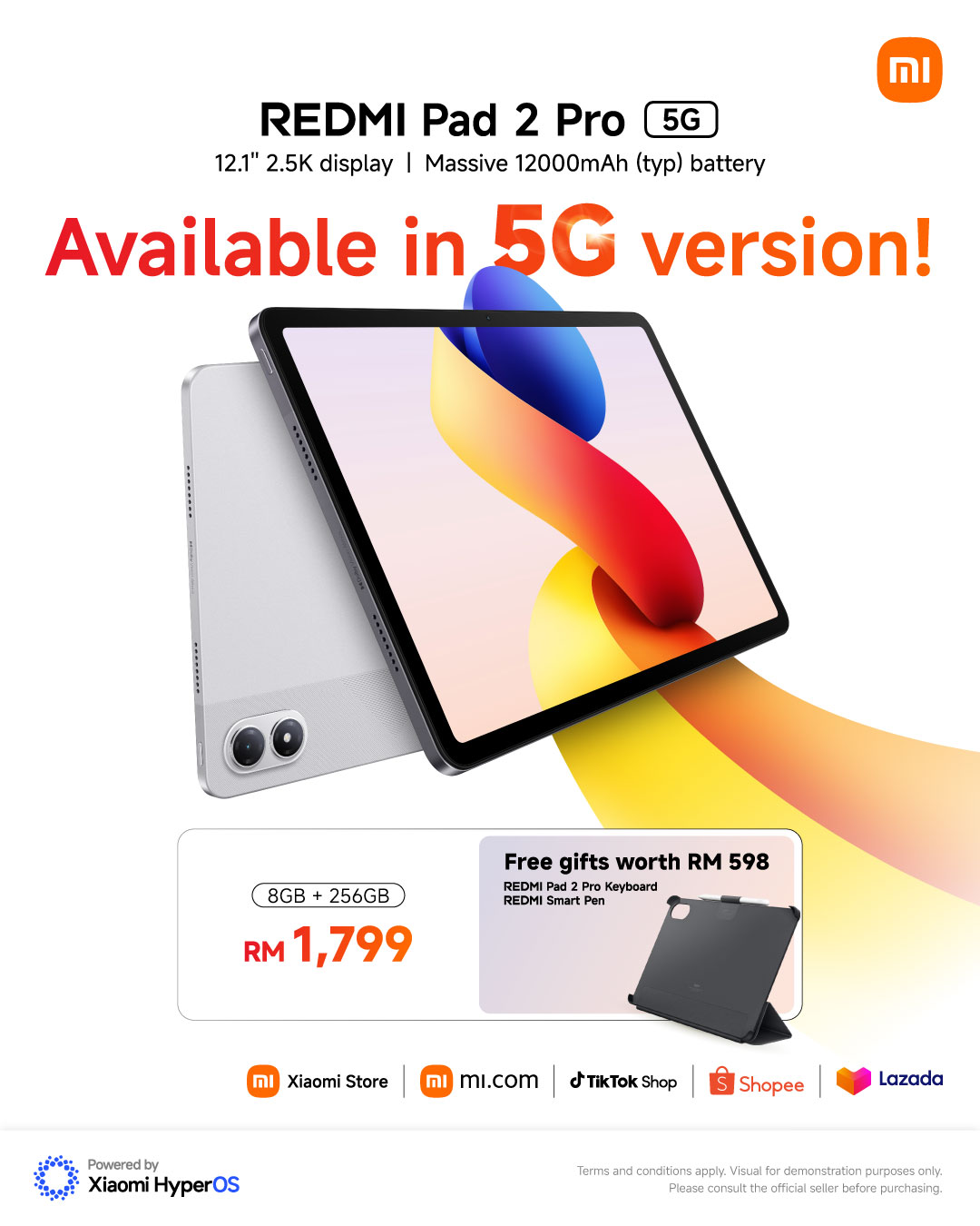 大马售价RM1299起！Xiaomi Pad Mini、REDMI Pad 2 Pro系列发布：最高天玑9400+、165Hz高刷 ...