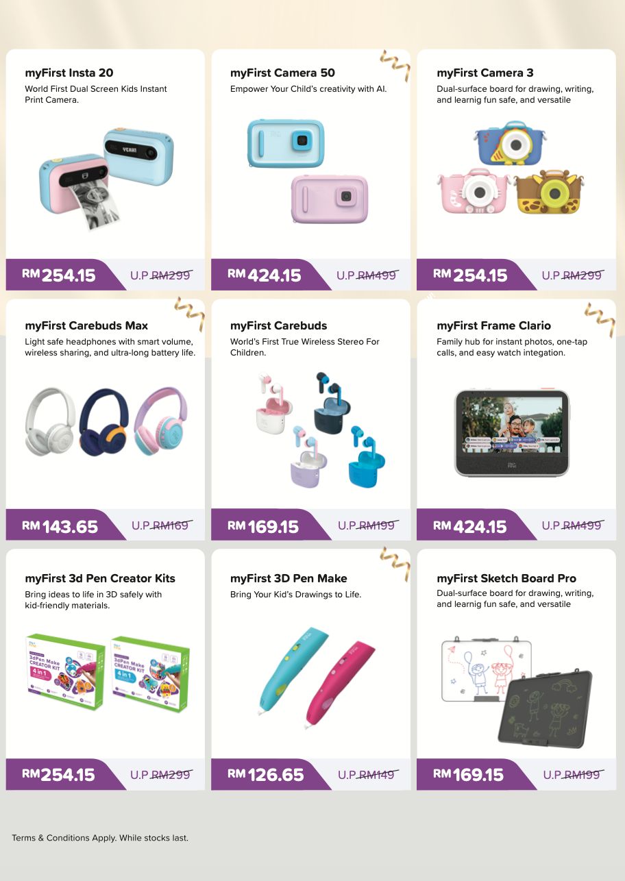 一次过开两间！myFirst线下店开幕：多个互动区展出，可上手体验产品，地点在Sunway Pyramid、IOI City Mall ...